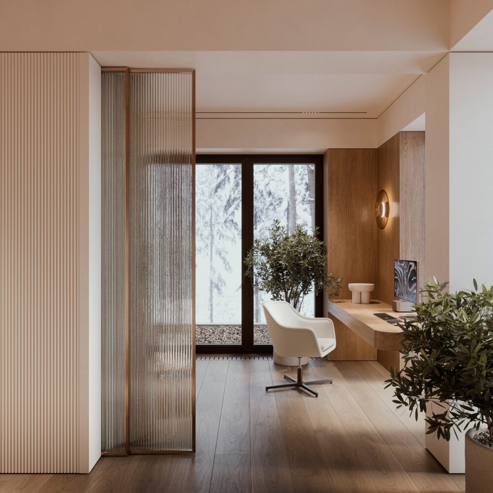 A Harmony Of Comfort & Serenity: A Home Office Design By Better